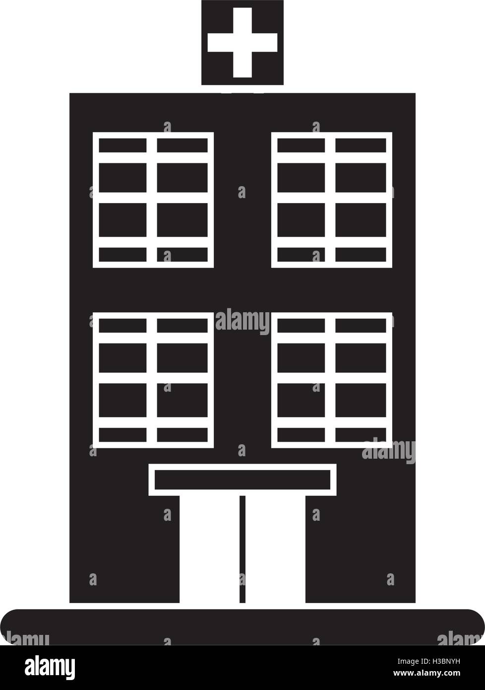 Isolated hospital building design Stock Vector Image & Art - Alamy