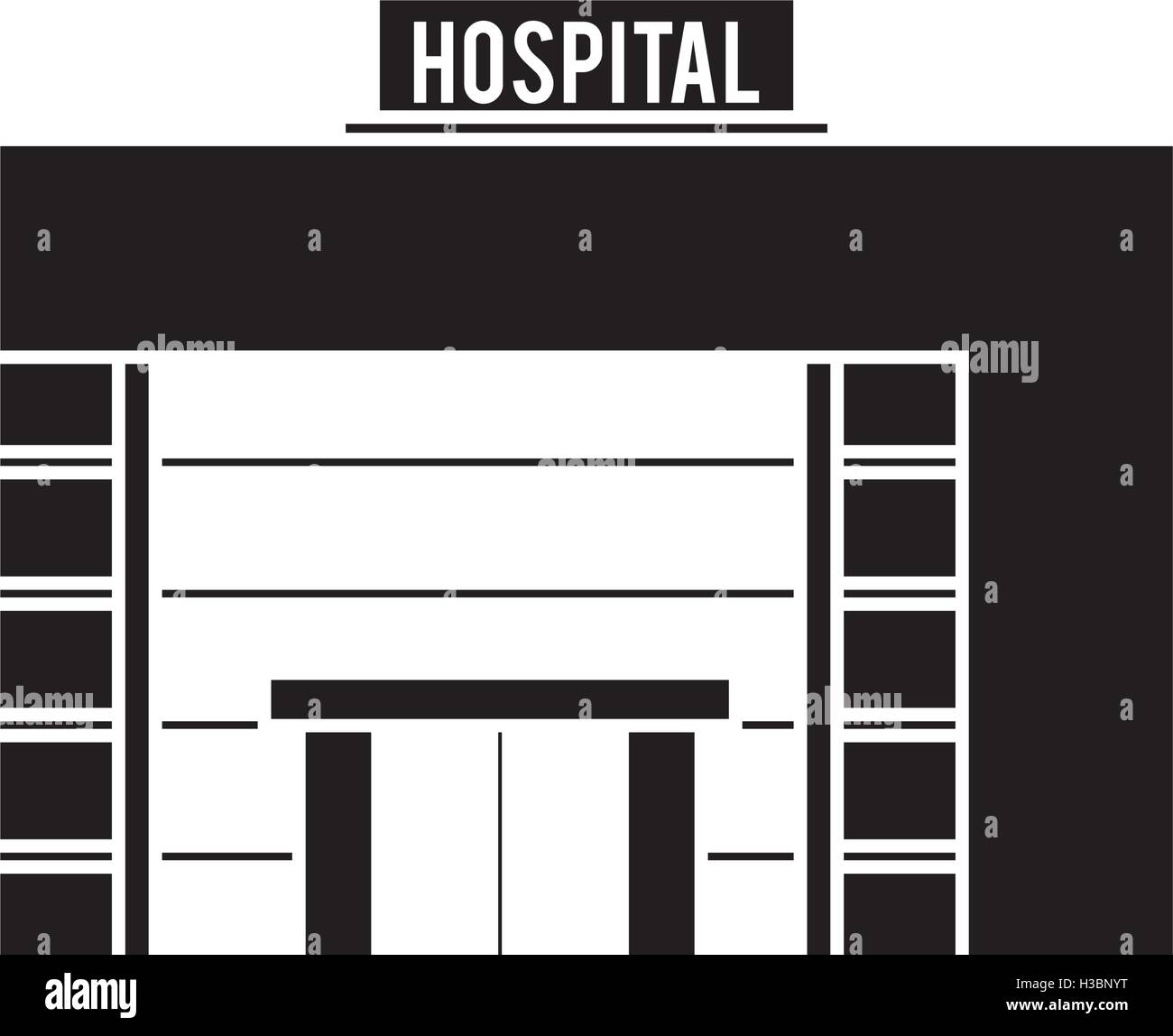 Isolated hospital building design Stock Vector Image & Art - Alamy