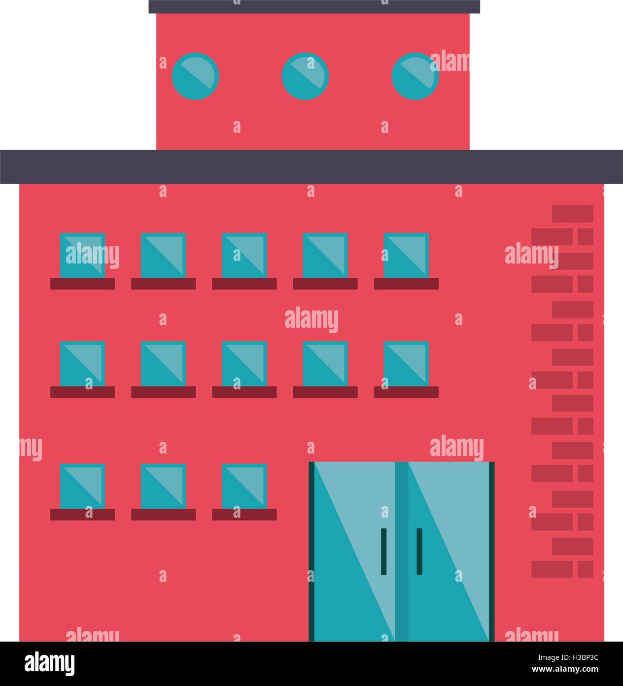 Isolated building with windows design Stock Vector Image & Art - Alamy