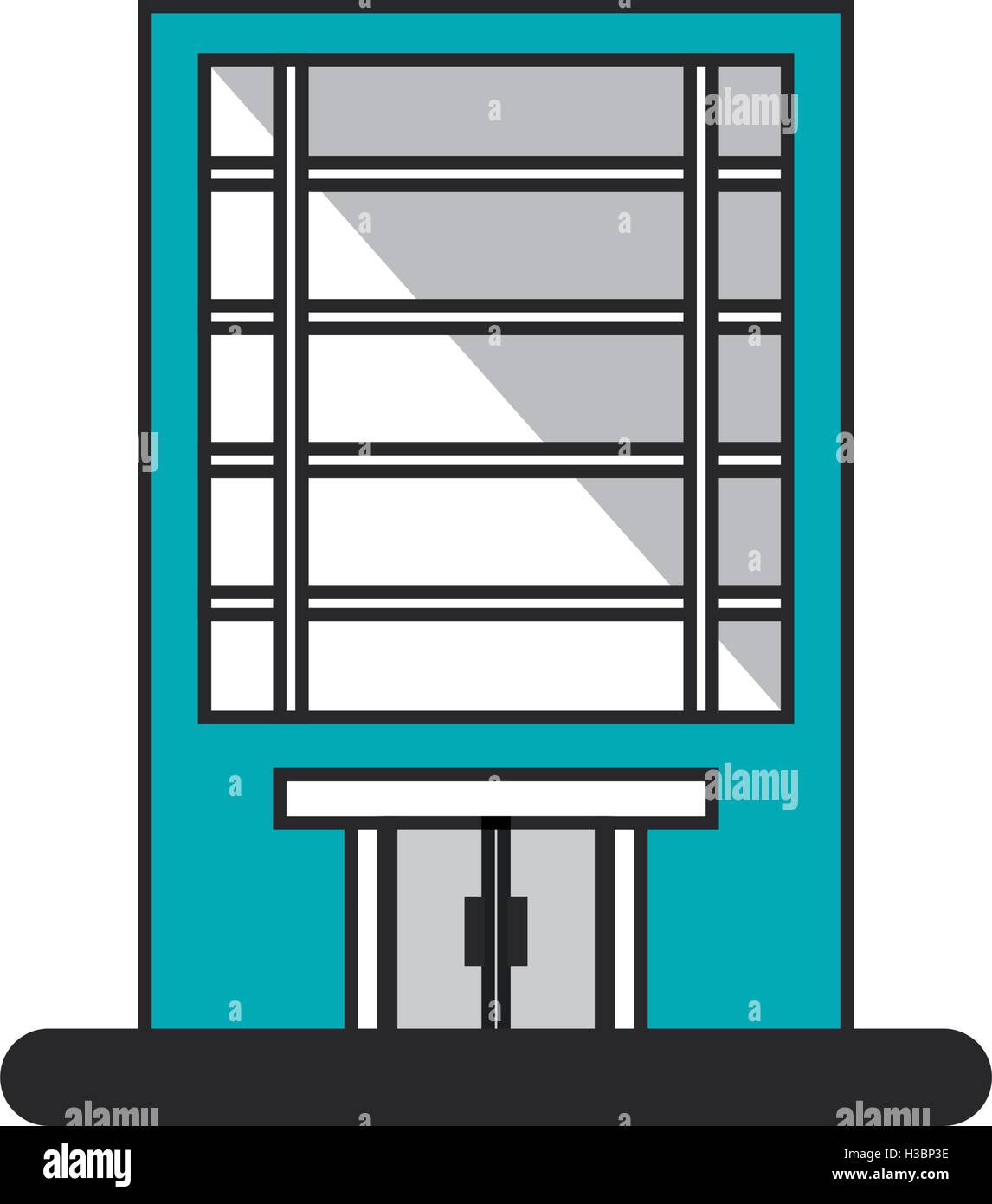 Isolated building with windows design Stock Vector Image & Art - Alamy