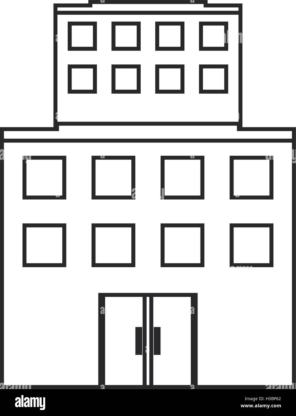 Isolated building with windows design Stock Vector Image & Art - Alamy