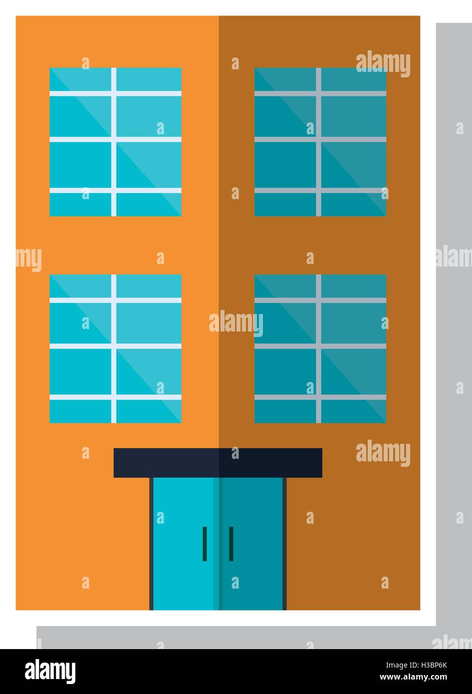 Isolated building with windows design Stock Vector Image & Art - Alamy