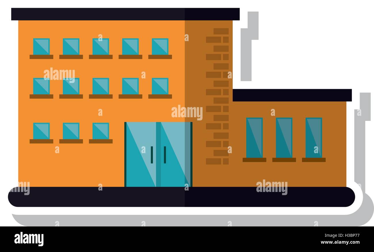 Isolated building with windows design Stock Vector Image & Art - Alamy