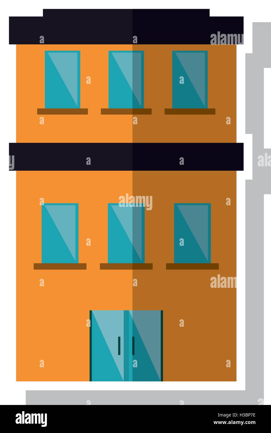 Isolated building with windows design Stock Vector Image & Art - Alamy