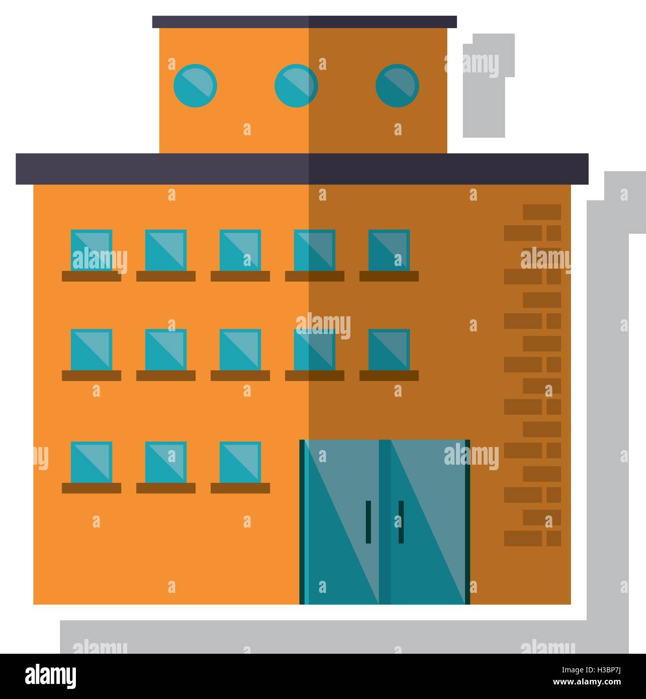 Isolated building with windows design Stock Vector Image & Art - Alamy