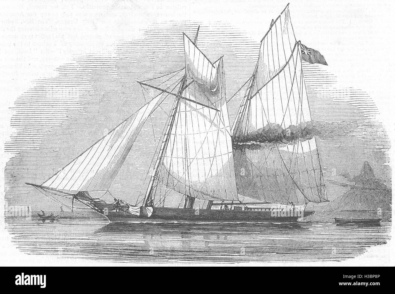 BIRDS The Dove, Missionary schooner 1843. The Illustrated London News ...