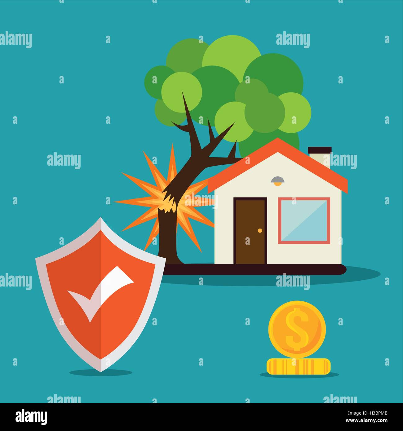 house insurance security Stock Vector Image & Art - Alamy