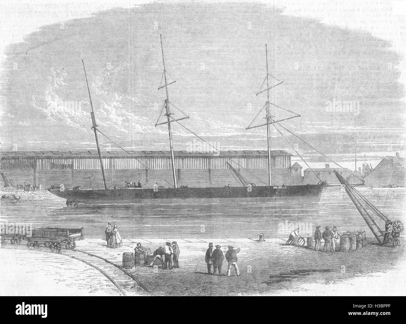 LIVERPOOL Alexandra-ship in Dock, seized Order of Govt 1863. The ...