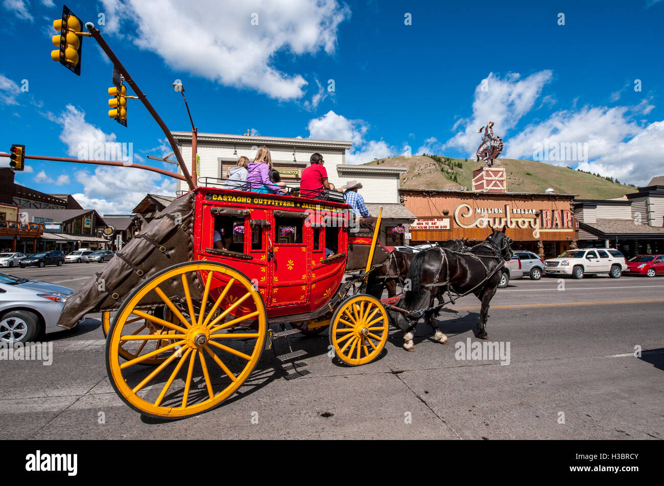 Jackson wyoming downtown hi-res stock photography and images - Alamy