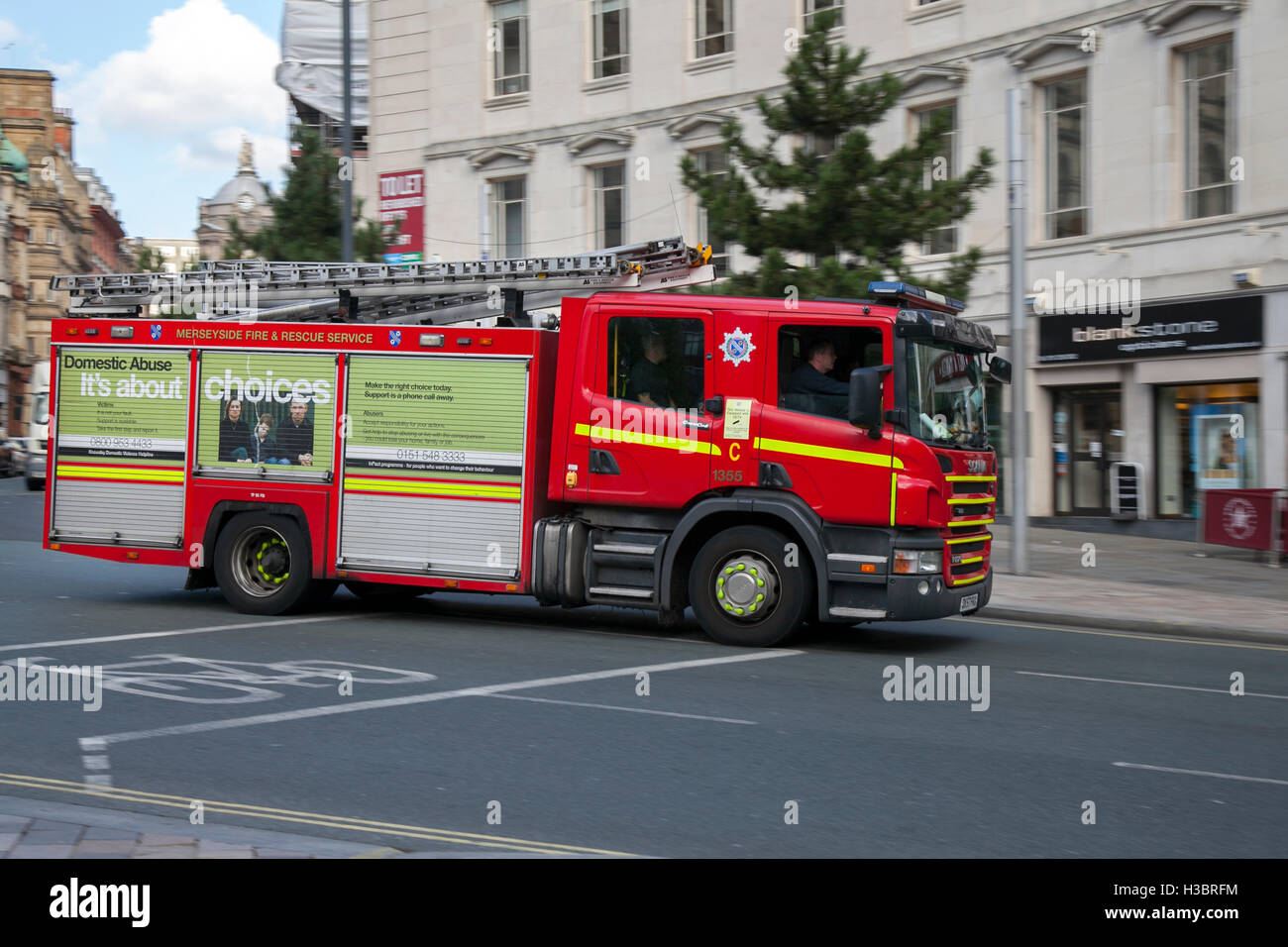 Responding emergency Fire & Rescue vehicle, fire, truck, emergency ...