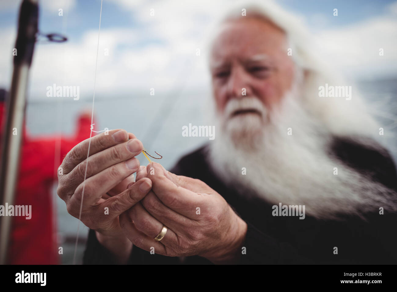 Senior boat fisherman white hair hi-res stock photography and images ...