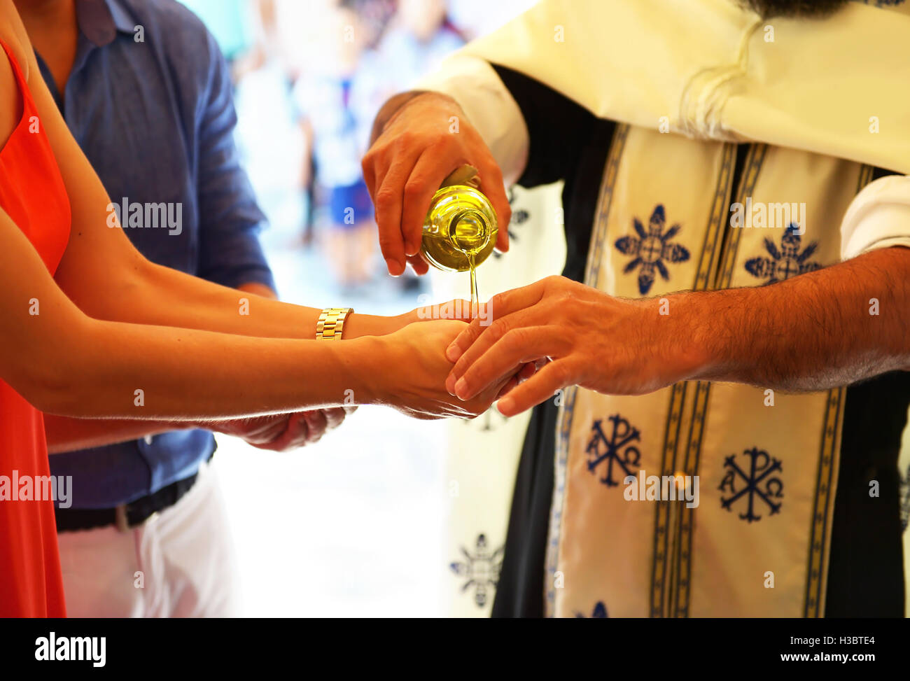 Baptism oil hi-res stock photography and images - Alamy