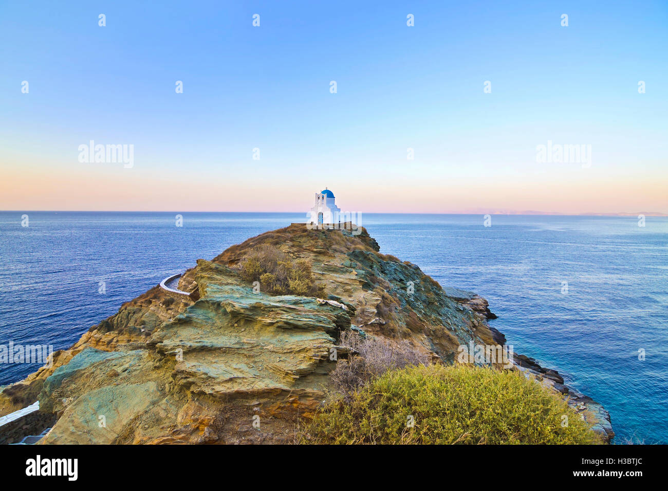 church of the Seven Martyrs Sifnos Greece Stock Photo - Alamy
