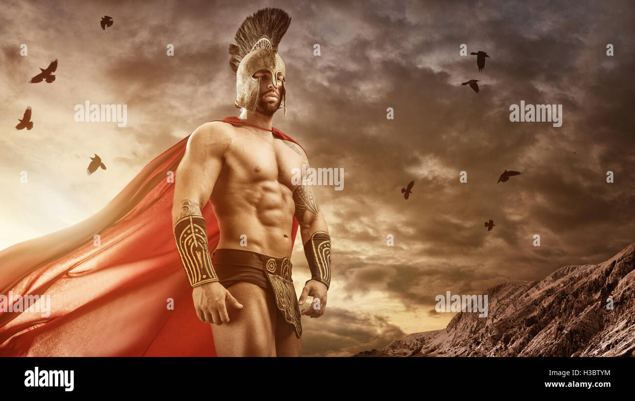 Spartan warrior armour hi-res stock photography and images - Alamy