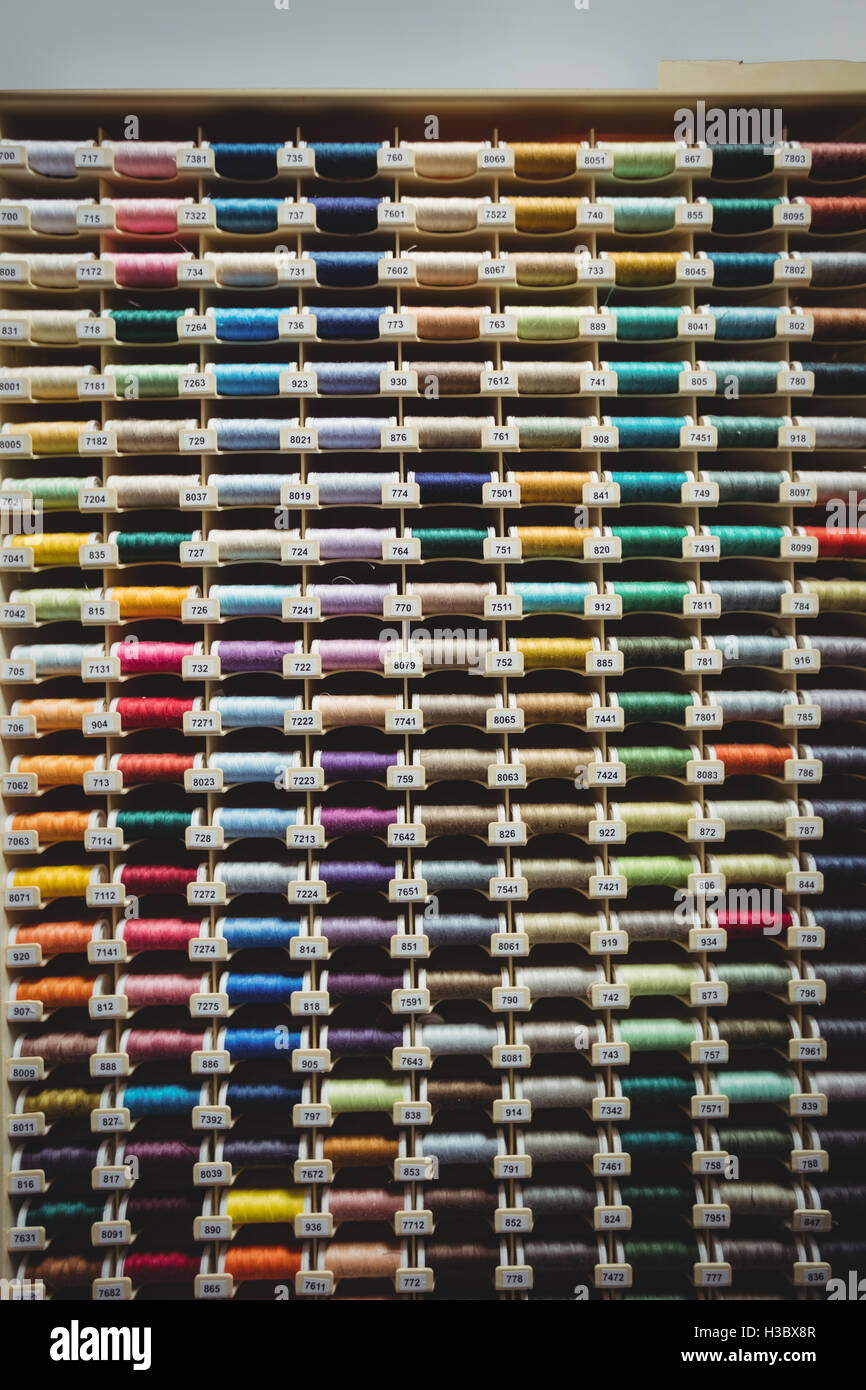 Colorful spools of thread Stock Photo - Alamy