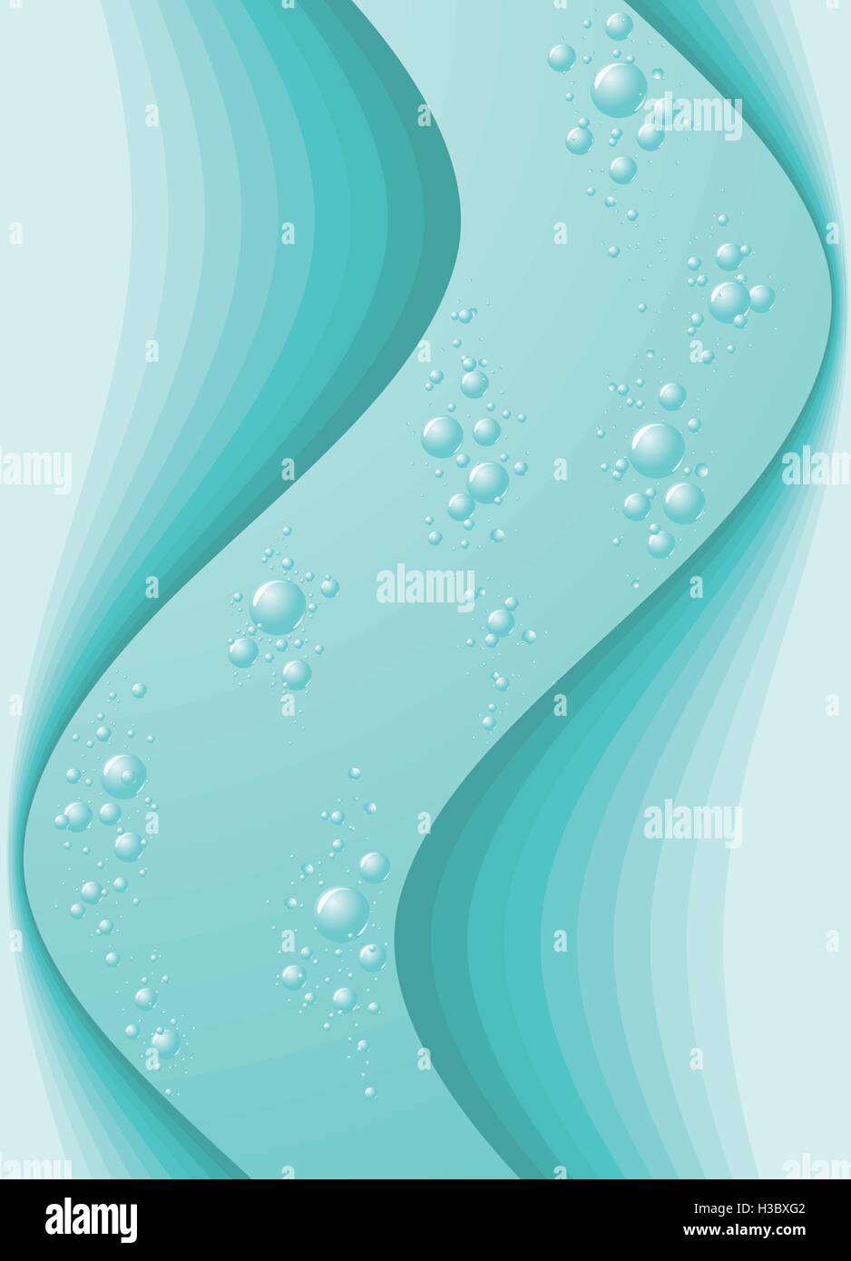 Underwater wave bubbles Stock Vector Images - Alamy