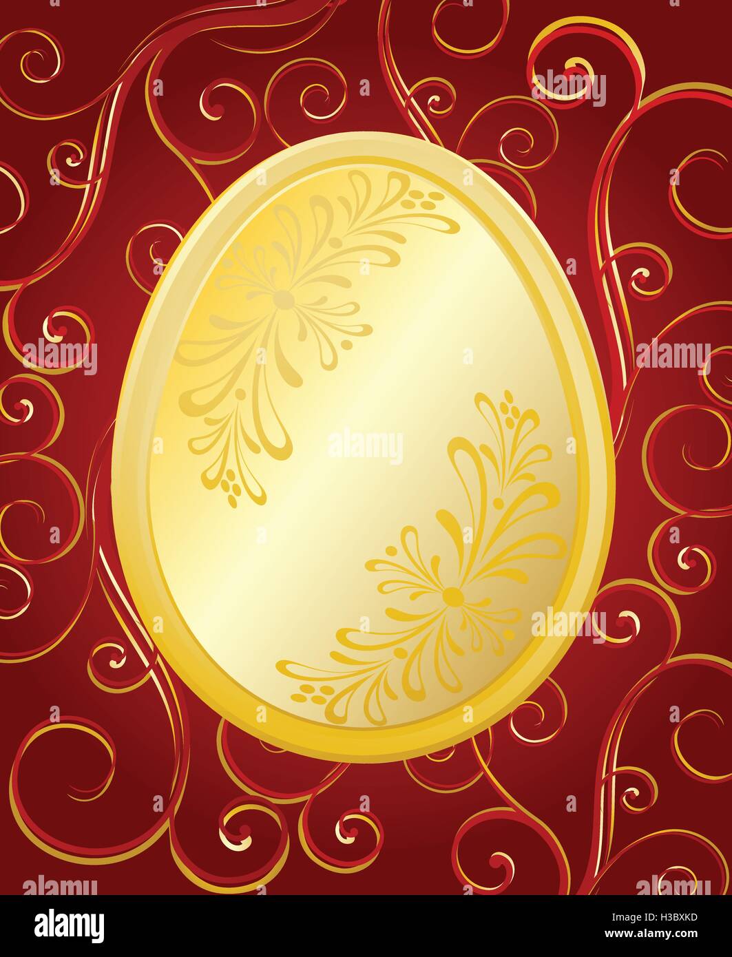 Stylized easter egg Stock Vector Images - Alamy