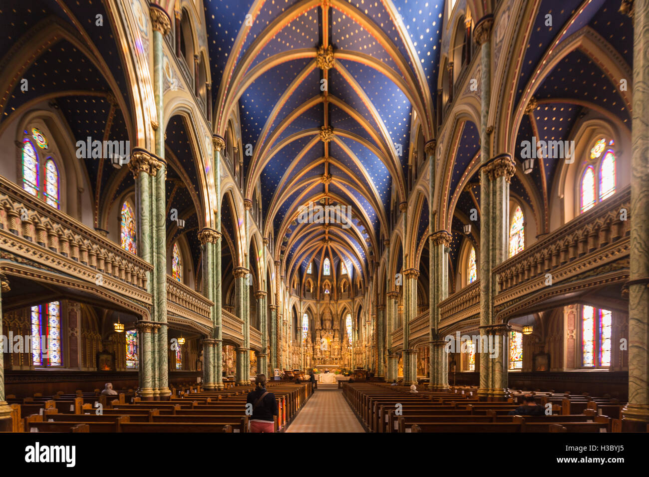 Inside of Notre Dame basilica in Ottawa, Canada Stock Photo - Alamy