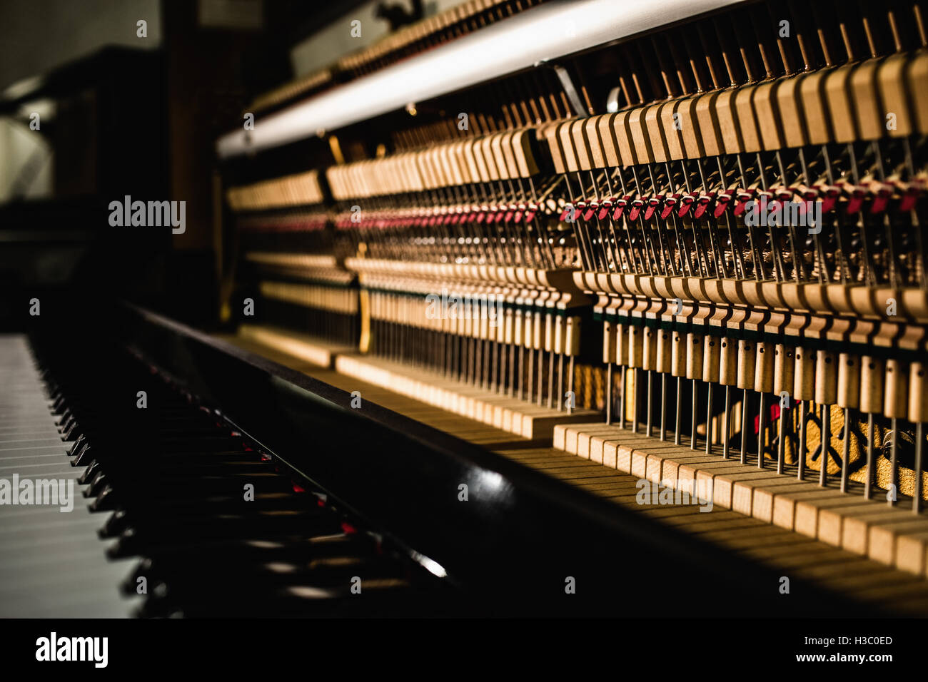 Old piano keyboard Stock Photo - Alamy