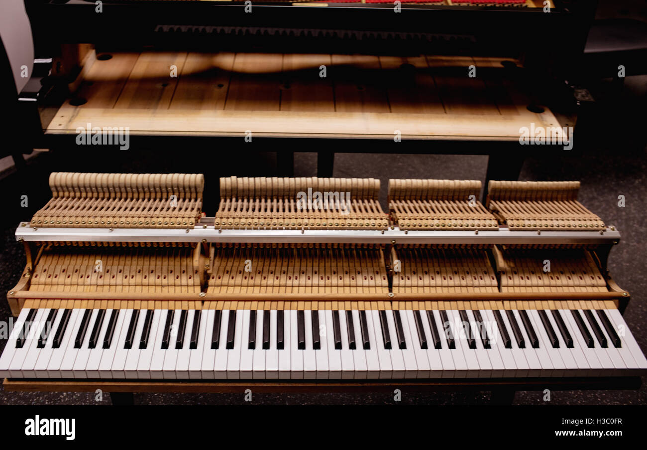 Old piano keyboard Stock Photo - Alamy
