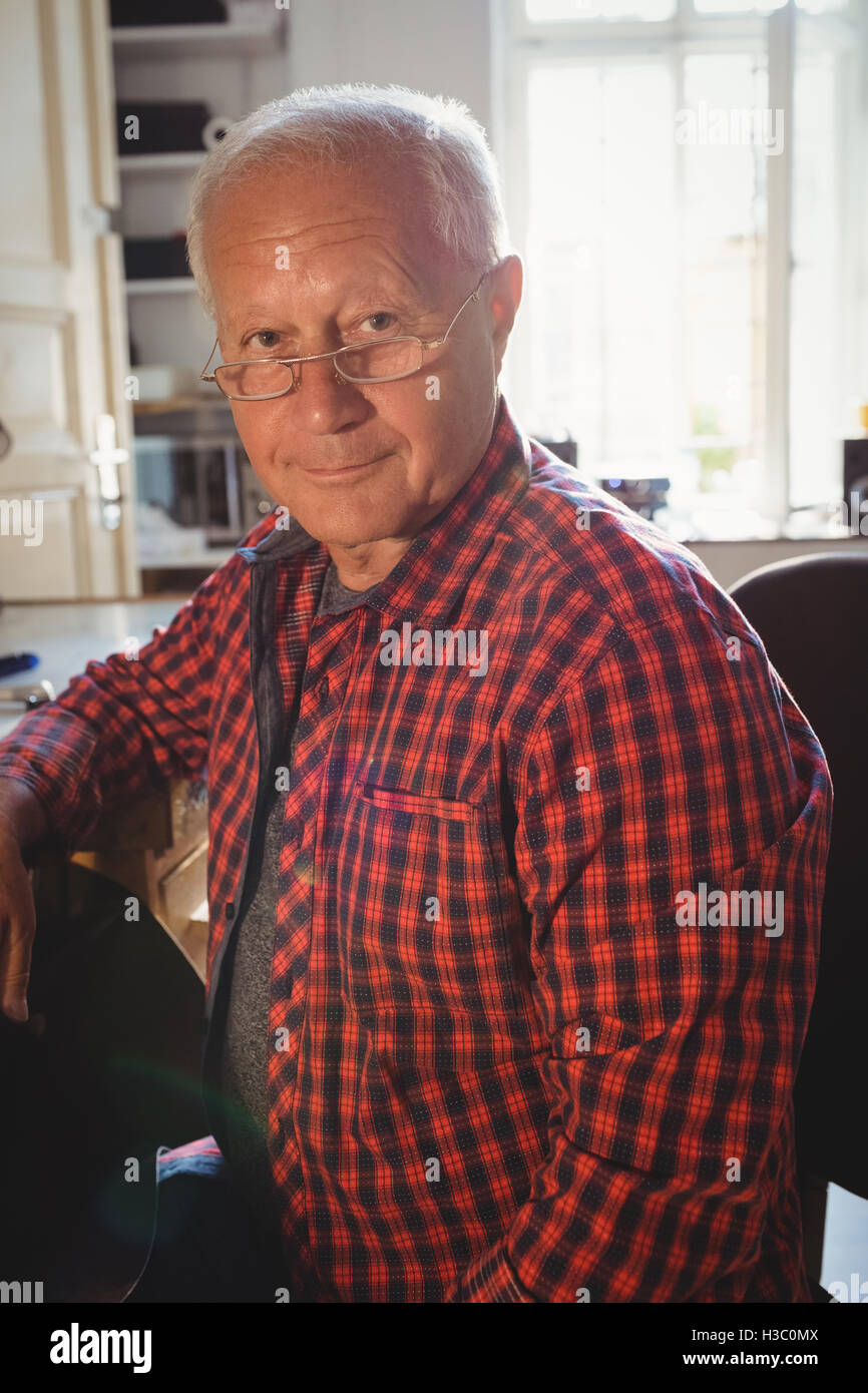 Portrait of smiling goldsmith Stock Photo - Alamy
