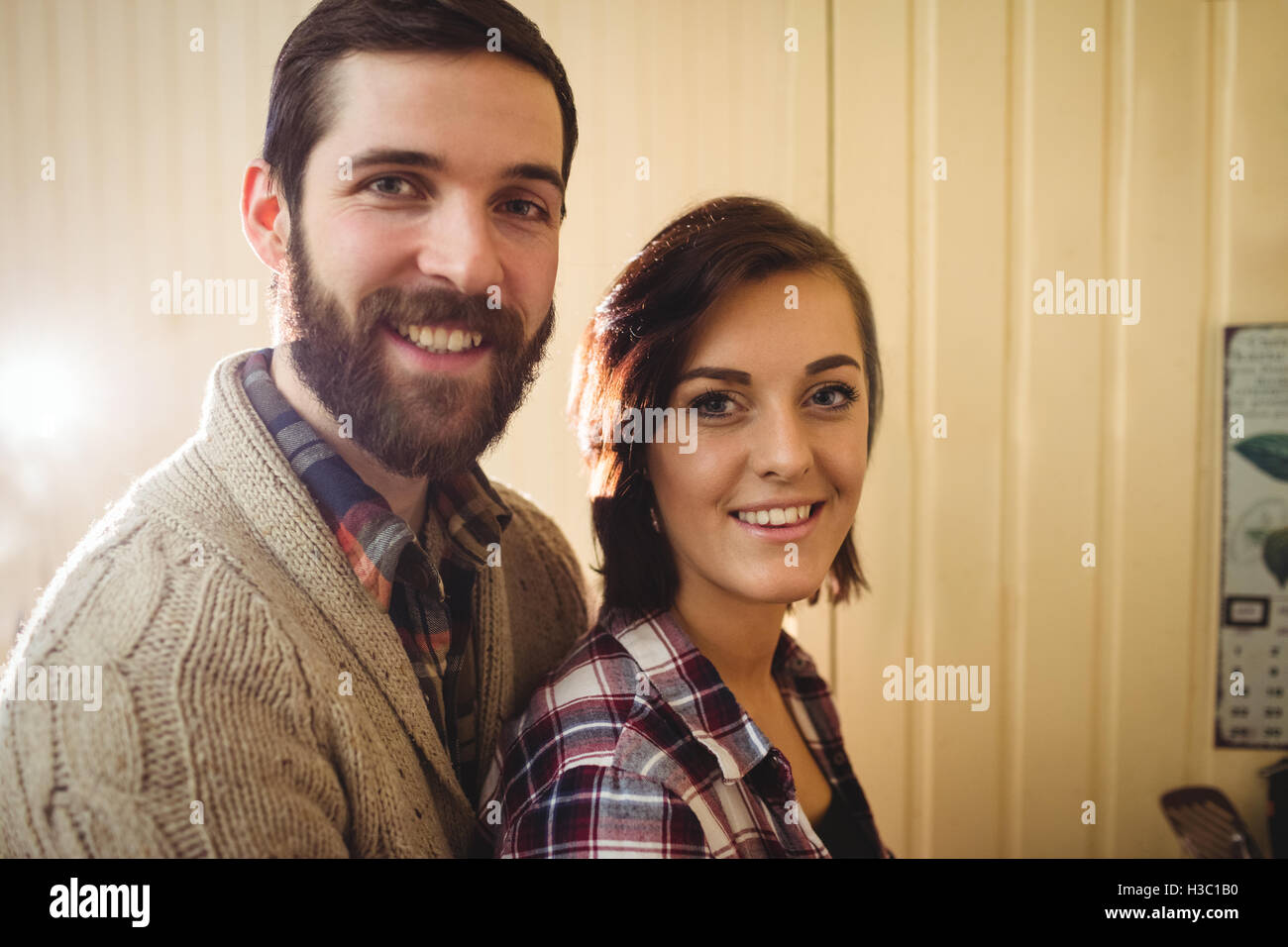 Portrait of couple smiling Stock Photo - Alamy