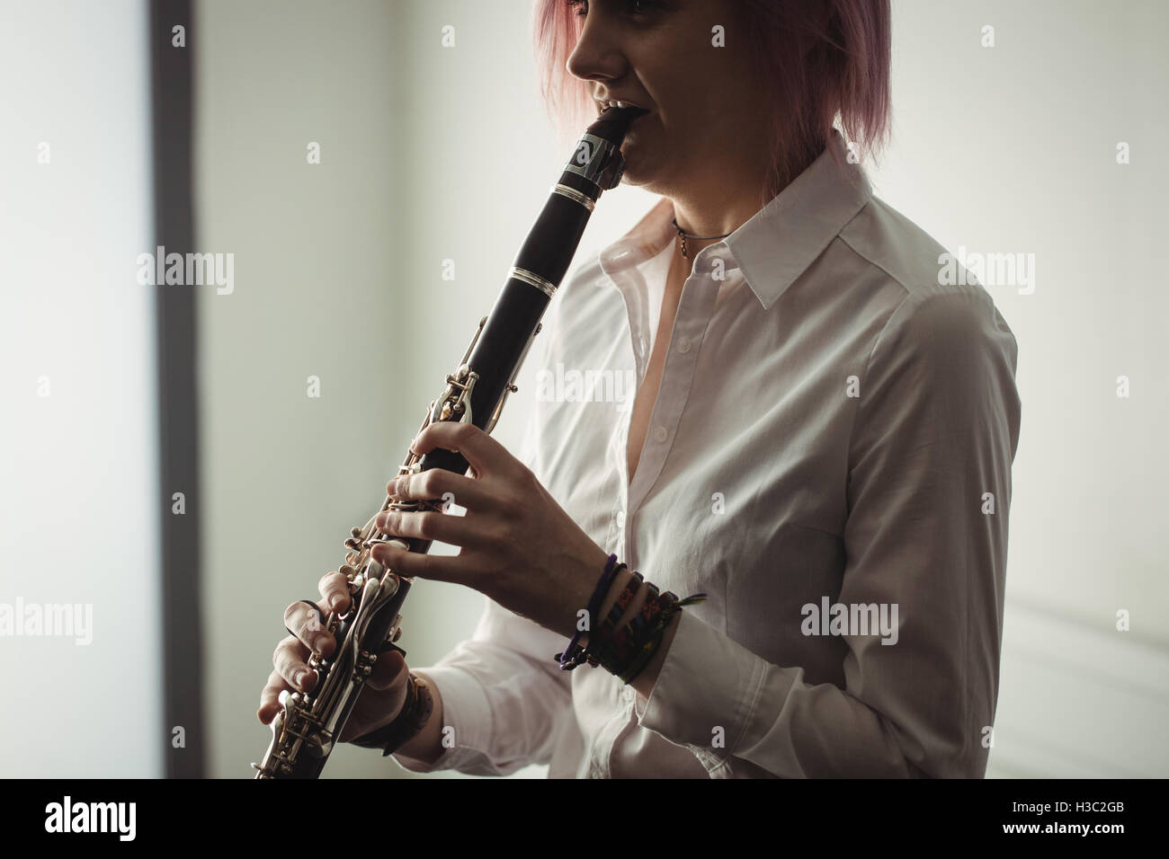 Woman Playing Clarinet High Resolution Stock Photography and Images - Alamy