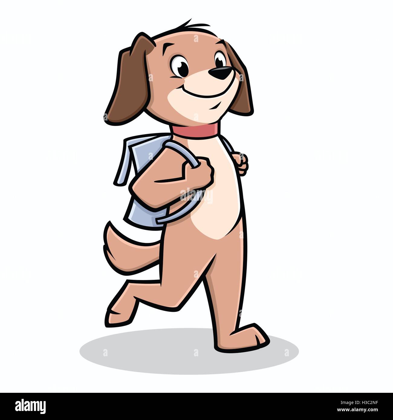 Dog Goes To School Stock Vector Image & Art - Alamy