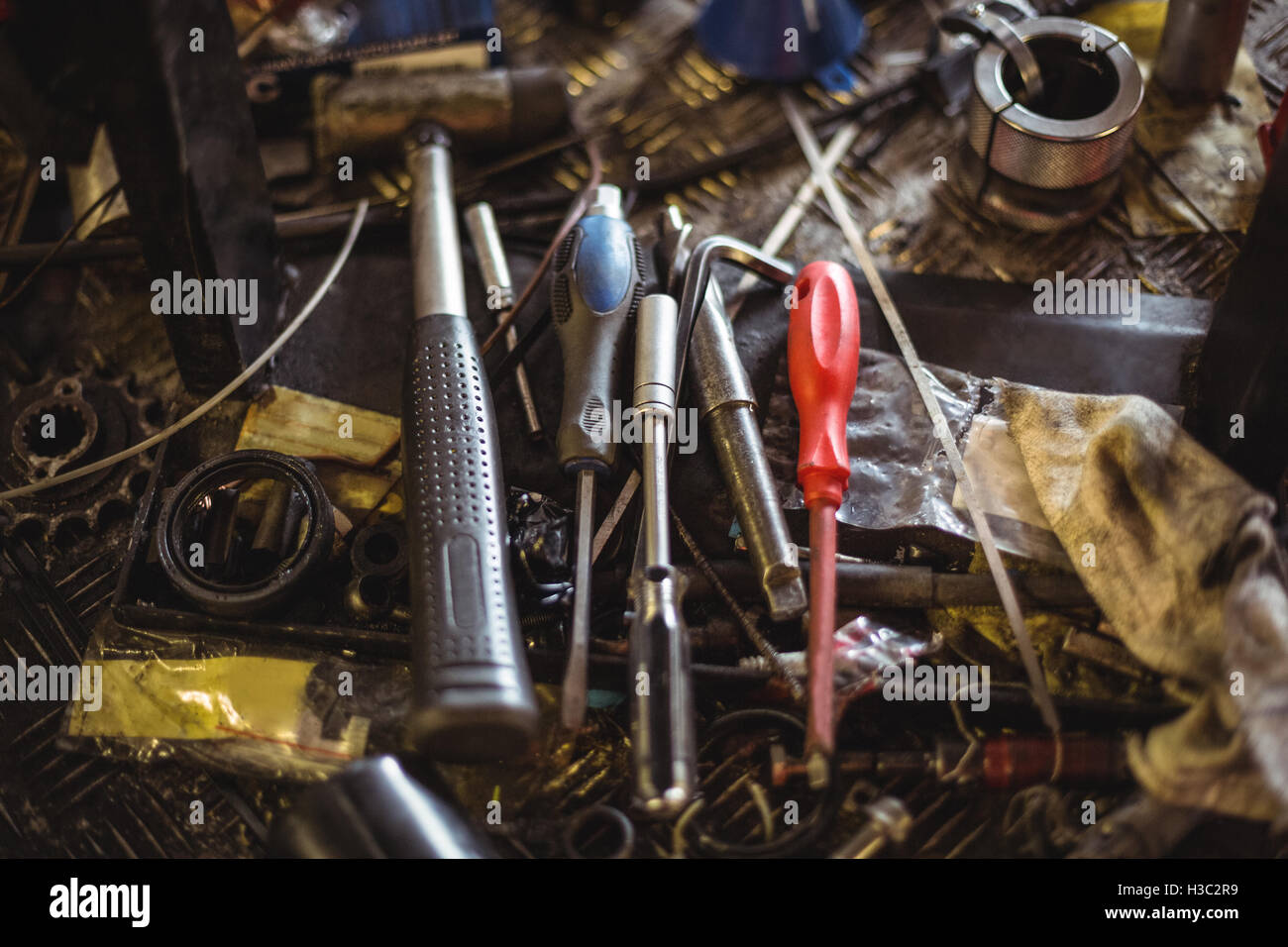 Tools at workshop Stock Photo - Alamy