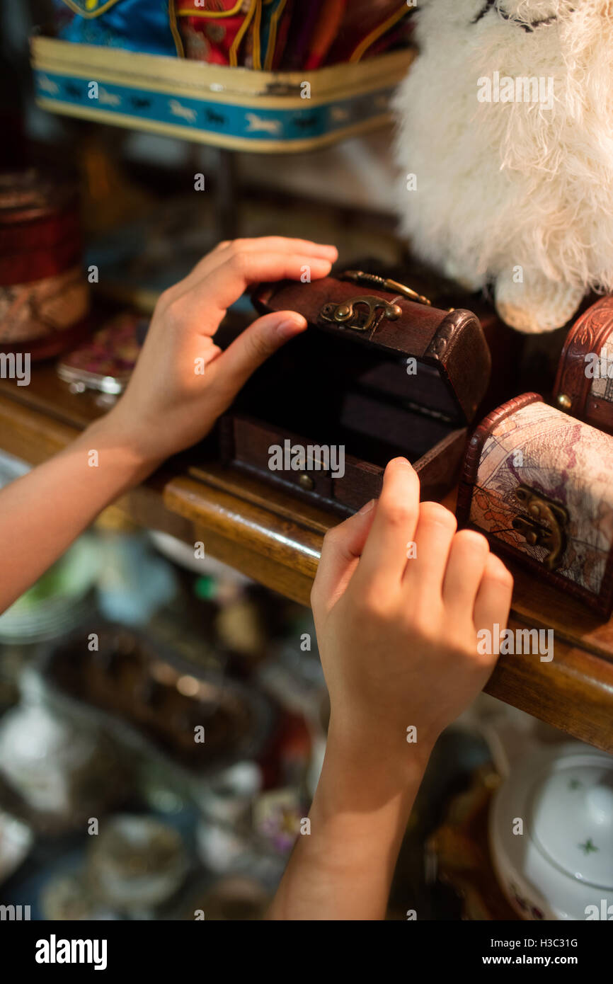 Antique wooden box chinese hi-res stock photography and images - Alamy