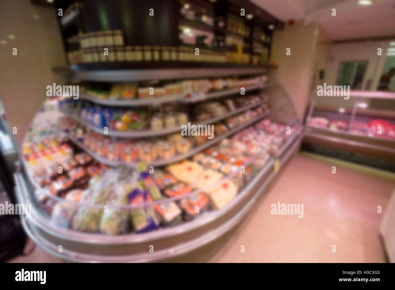 Meat on display in butcher Stock Photo - Alamy