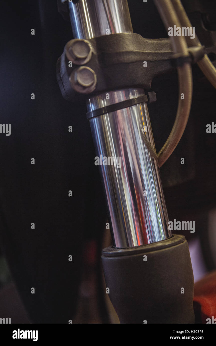 Telescopic fork of motorbike Stock Photo - Alamy
