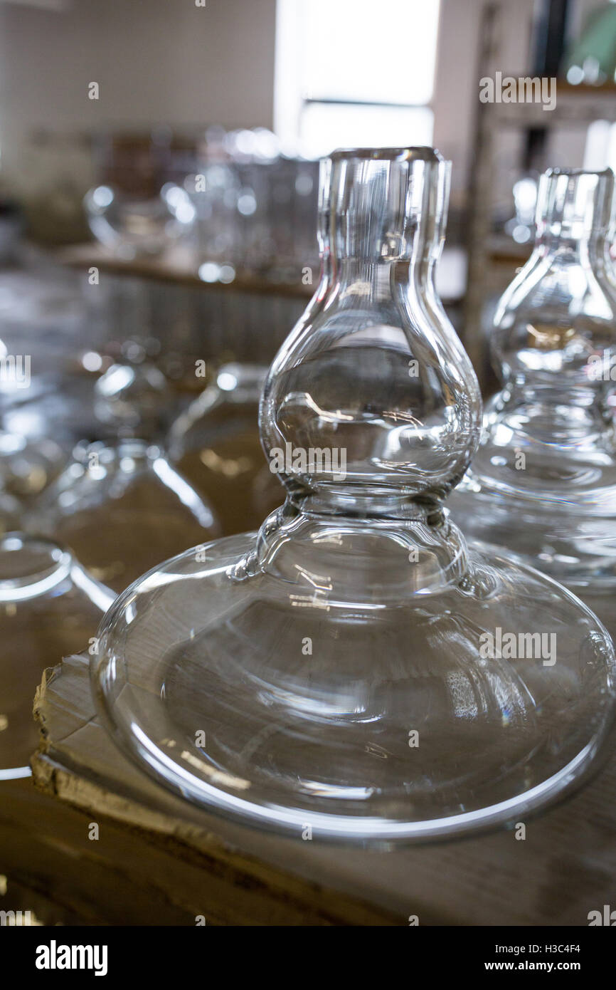 Close-up of empty glassware Stock Photo - Alamy
