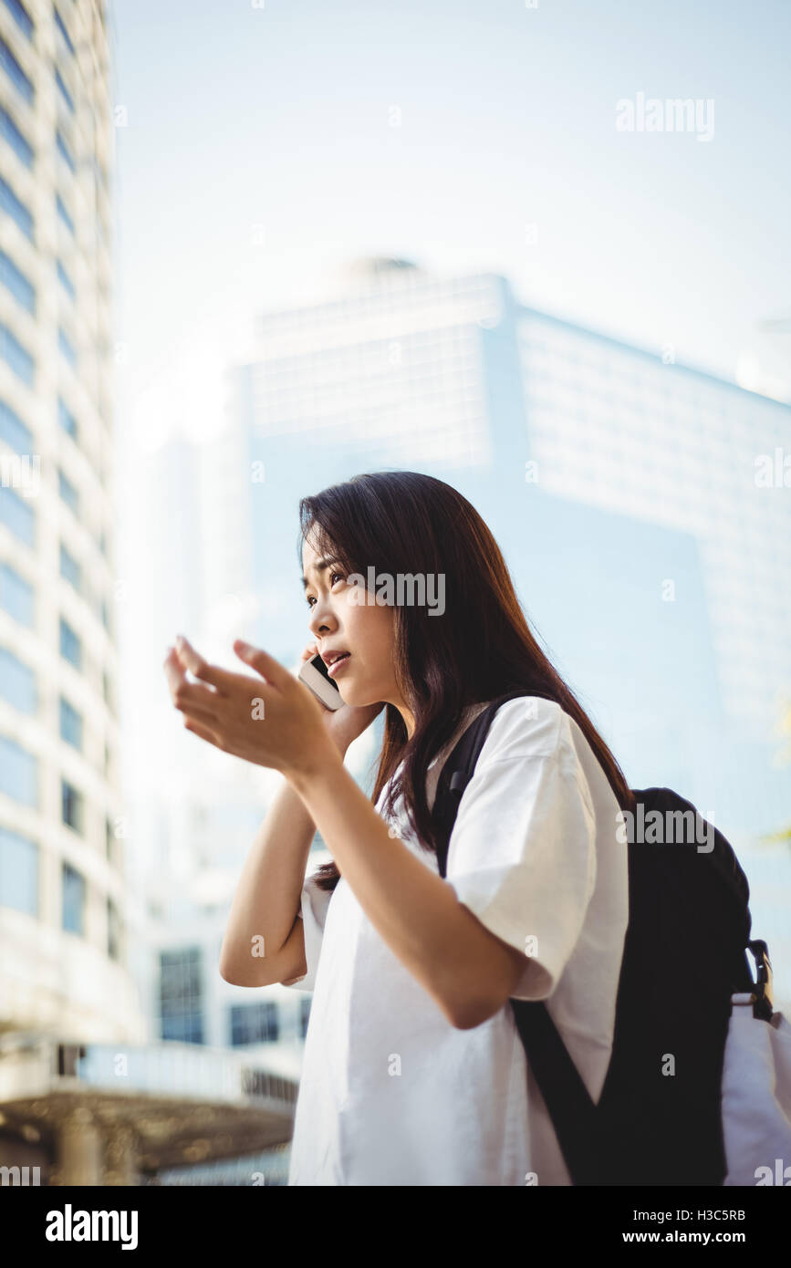 Beautiful woman talking gesturing hi-res stock photography and images ...