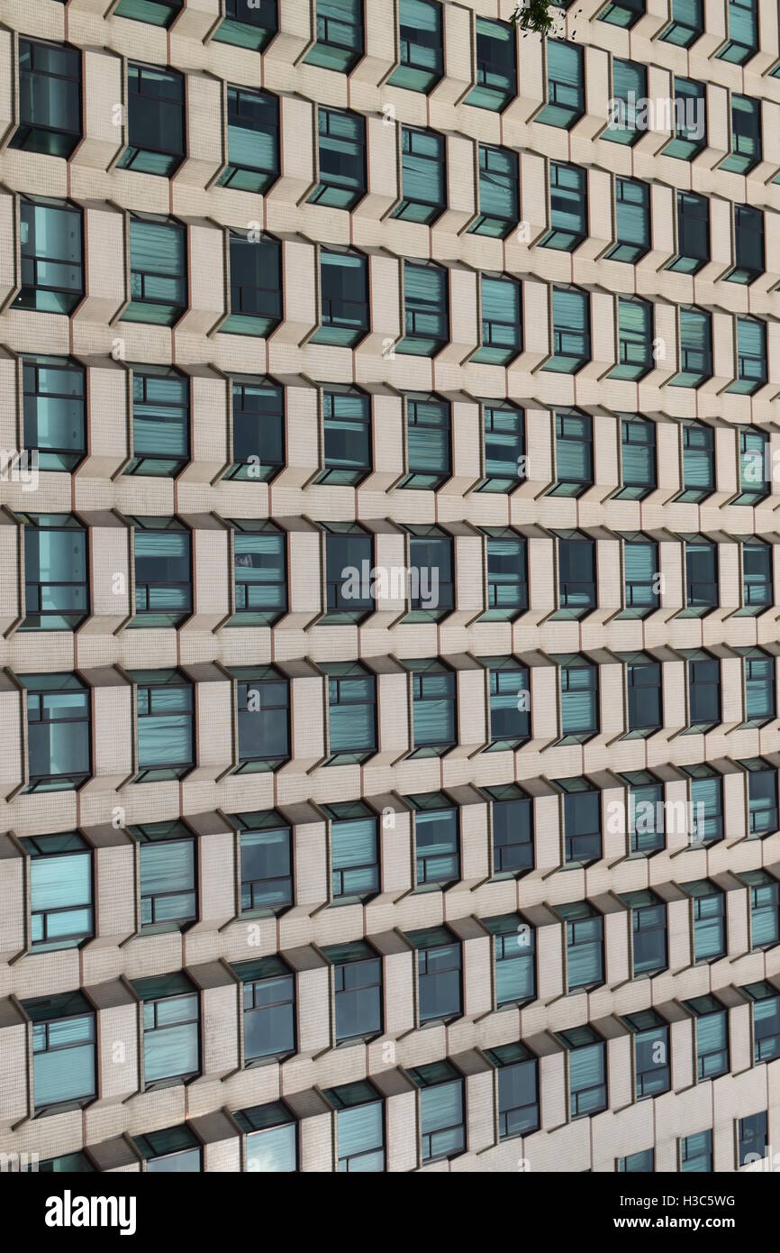 detail of achitecture apartment building with wall, window Stock Photo ...