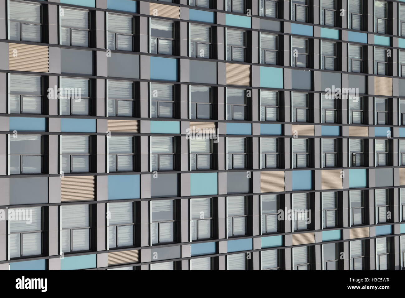 detail of achitecture apartment building with wall, window Stock Photo ...