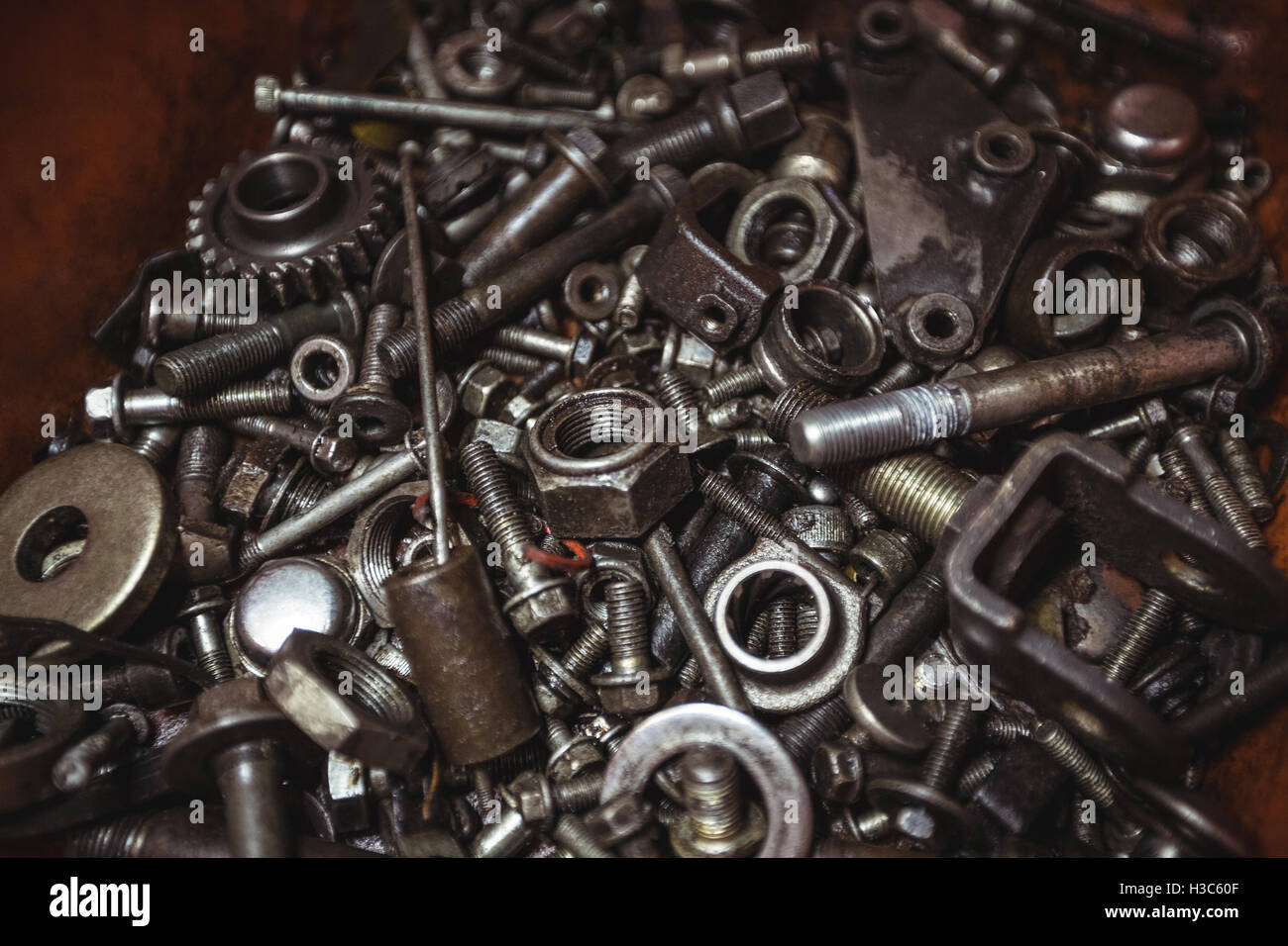 Various nuts in workshop Stock Photo - Alamy