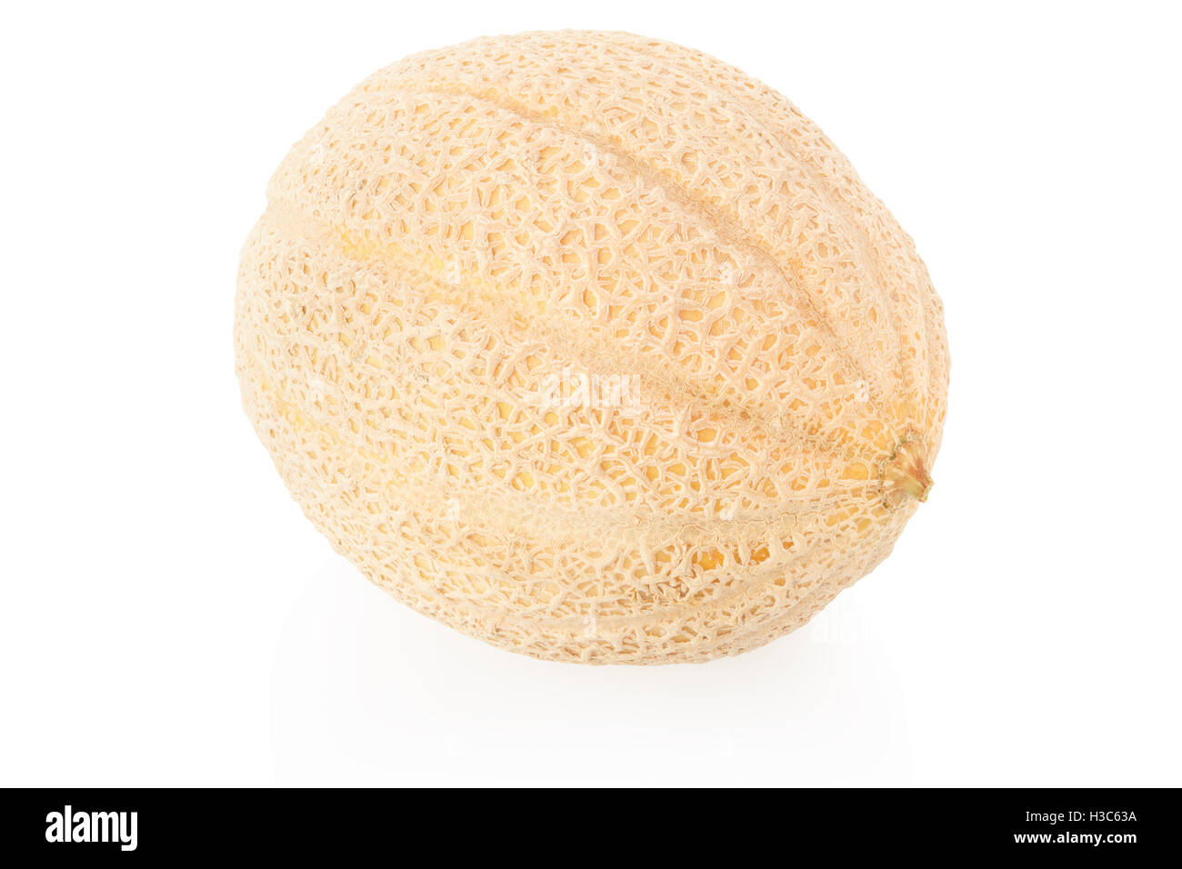 Cantaloupe, single melon on white, clipping path Stock Photo - Alamy