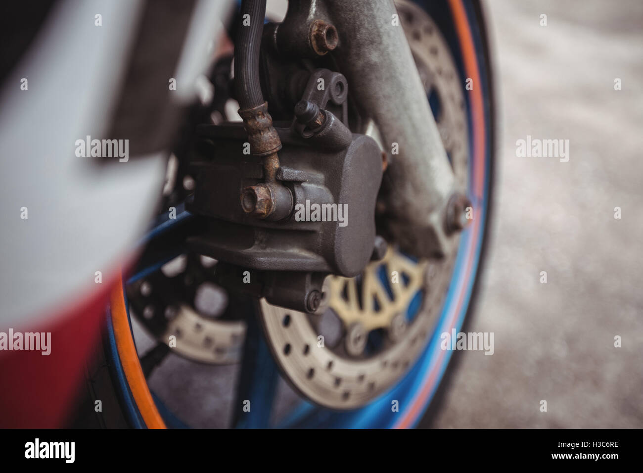 Motorcycle front wheel hi-res stock photography and images - Alamy