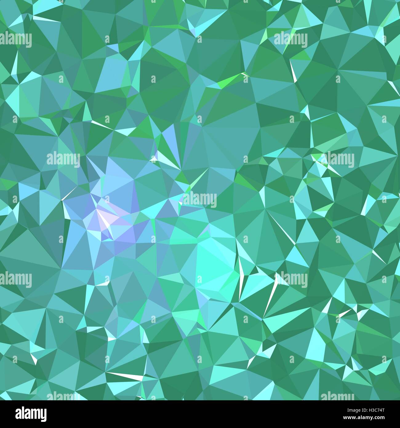Abstract 3d Green Polygonal And Low Poly Background Background With