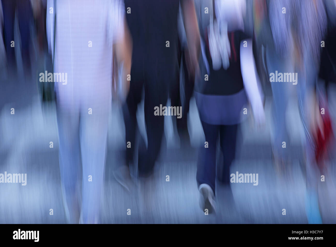 Abstract urban street scene crowd hi-res stock photography and images ...