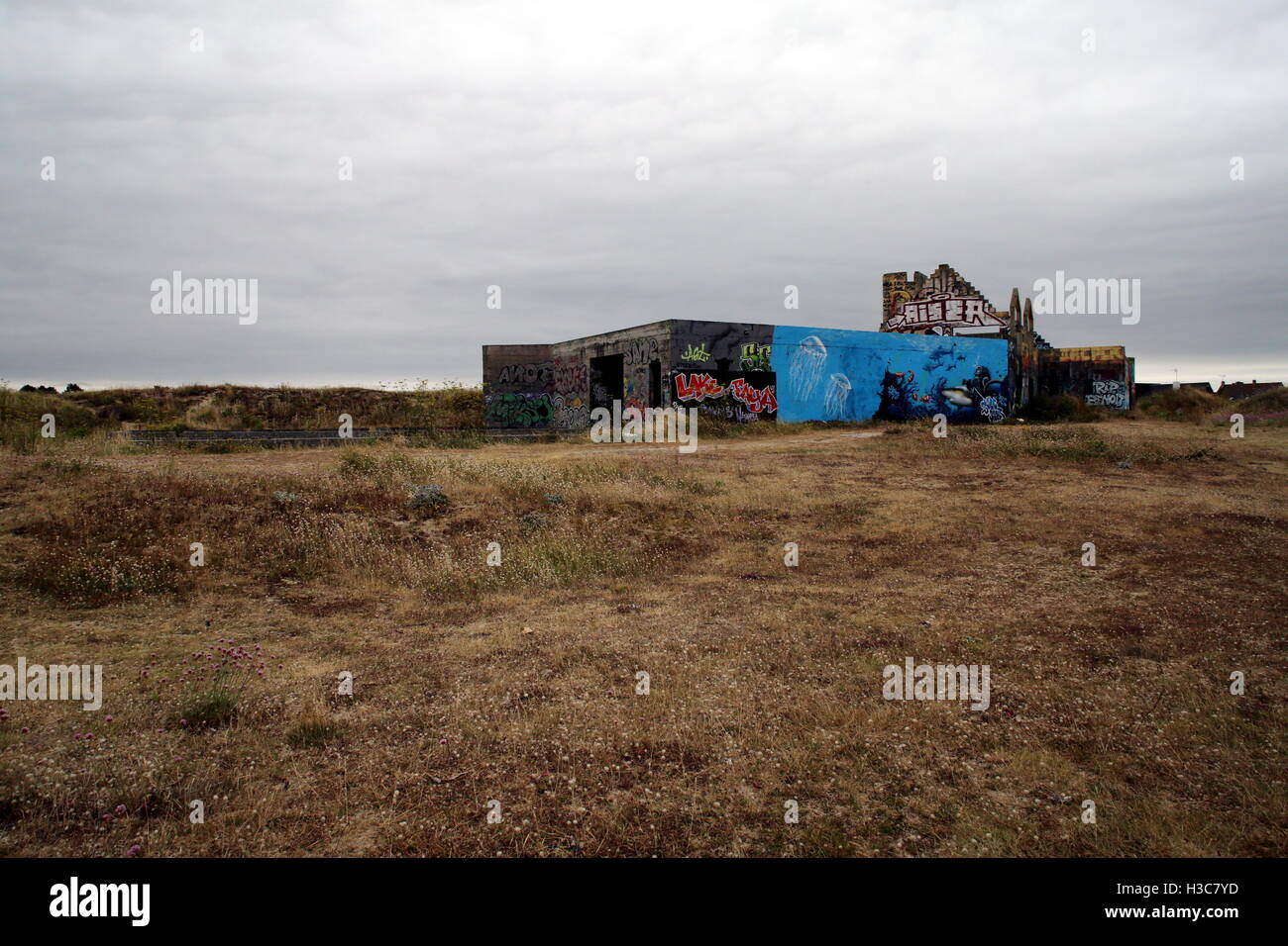 The ghost Normandy seaside town of Pirou-Plage, built in the 90s and ...