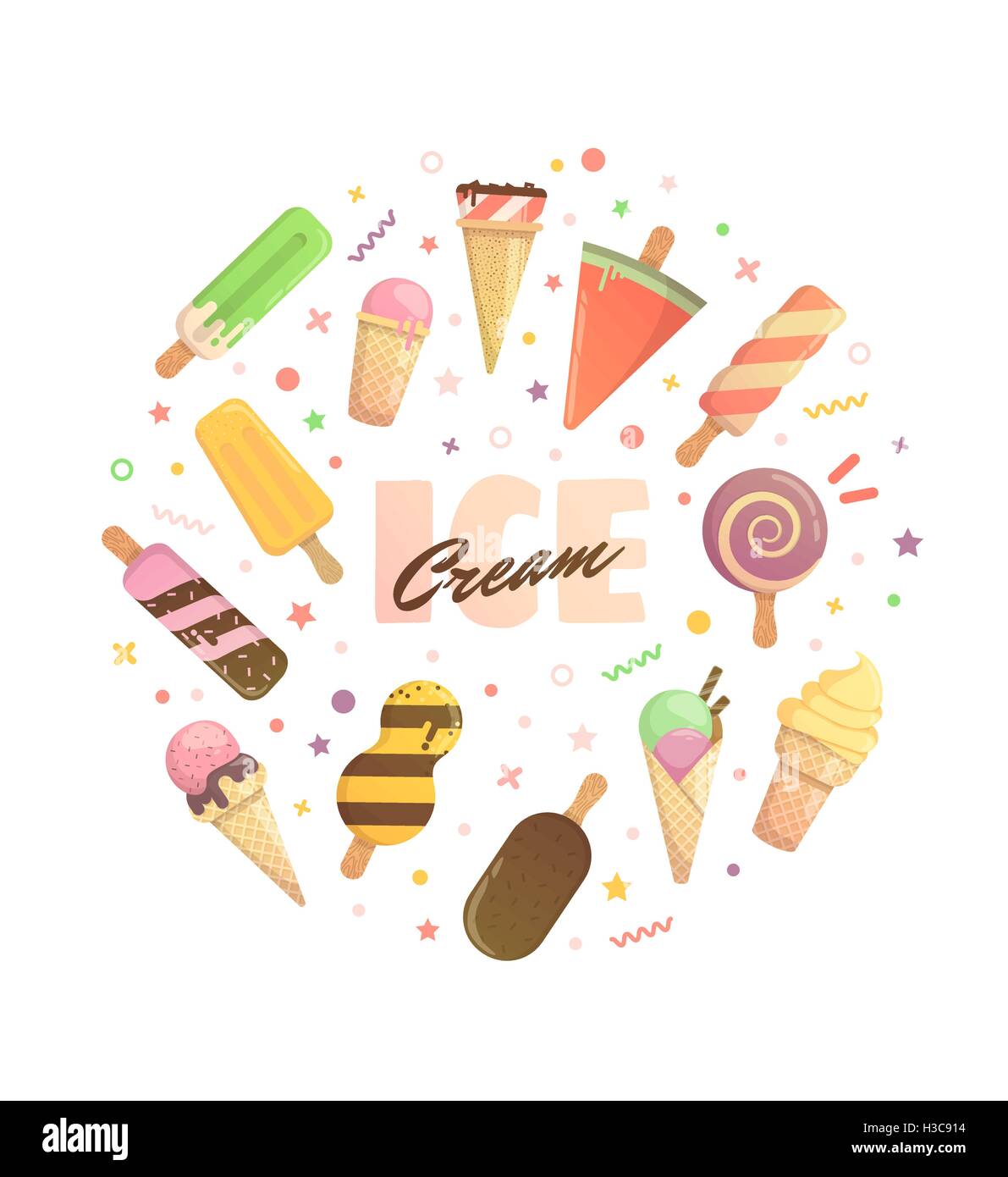 Brown ice cream chocolate syrup Stock Vector Images - Alamy