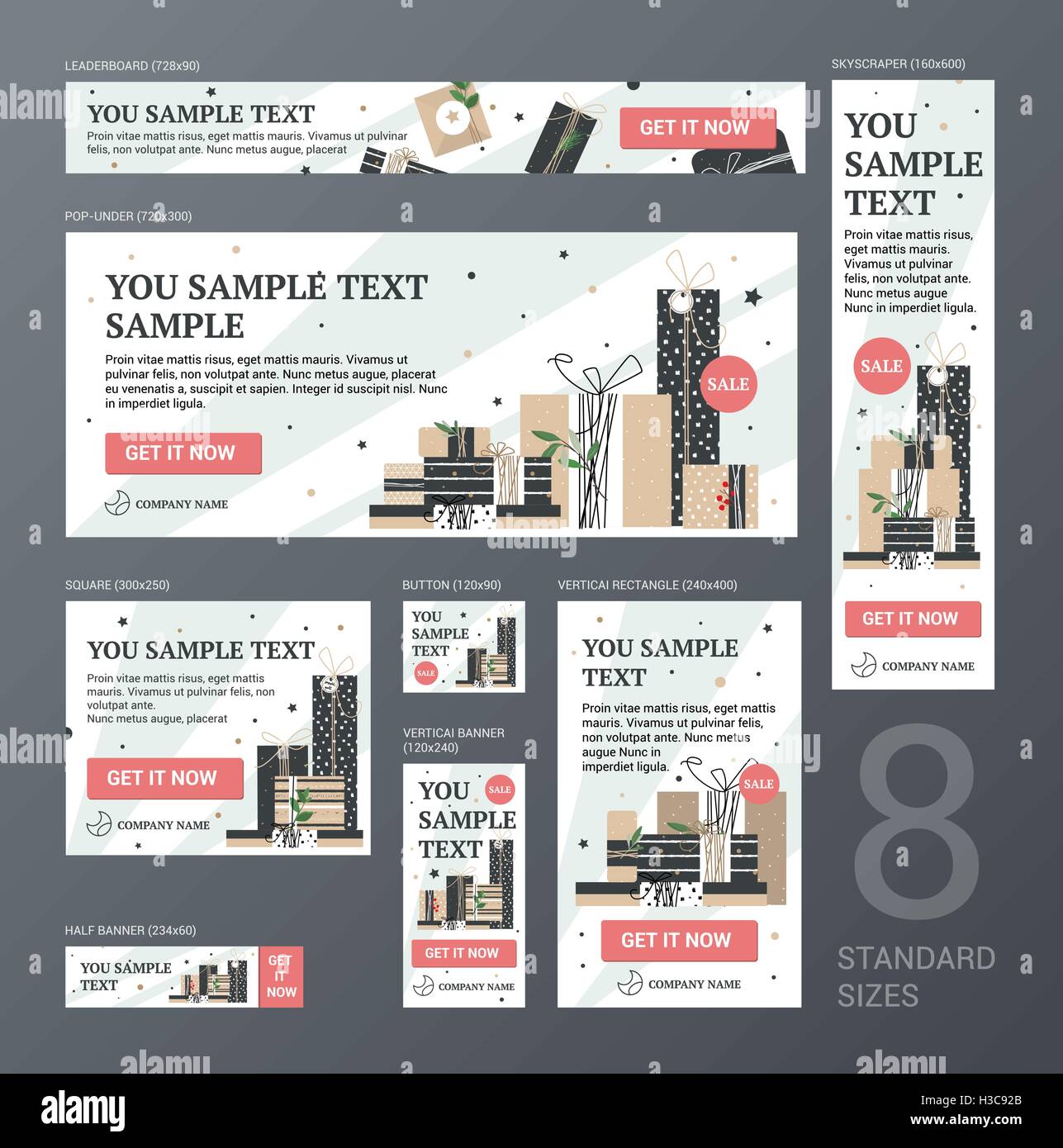 Web Banners Set Stock Vector Image & Art - Alamy