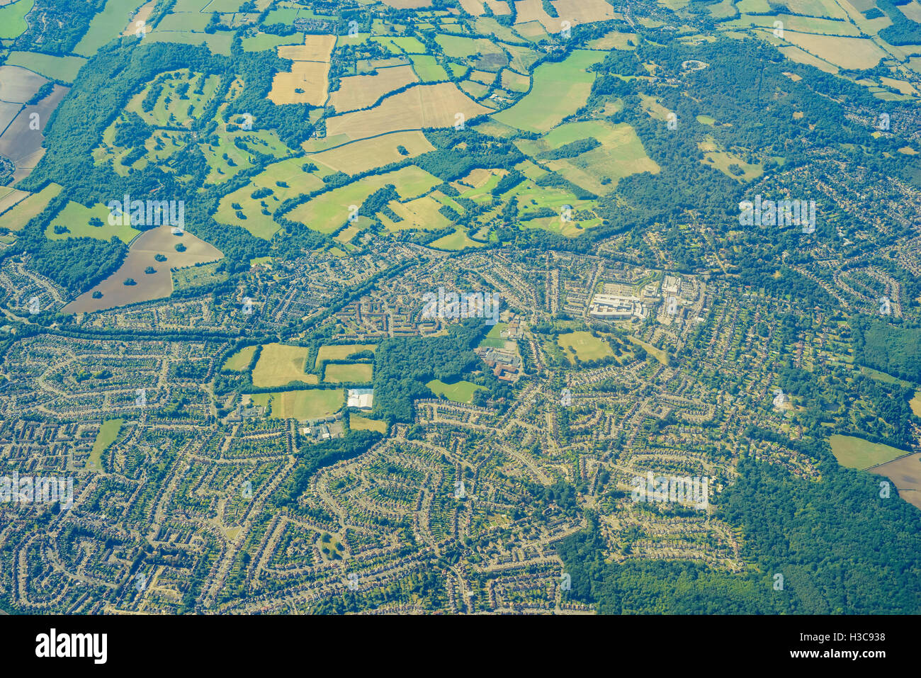 Aerial View of Orpington in morning, United Kingdom Stock Photo - Alamy