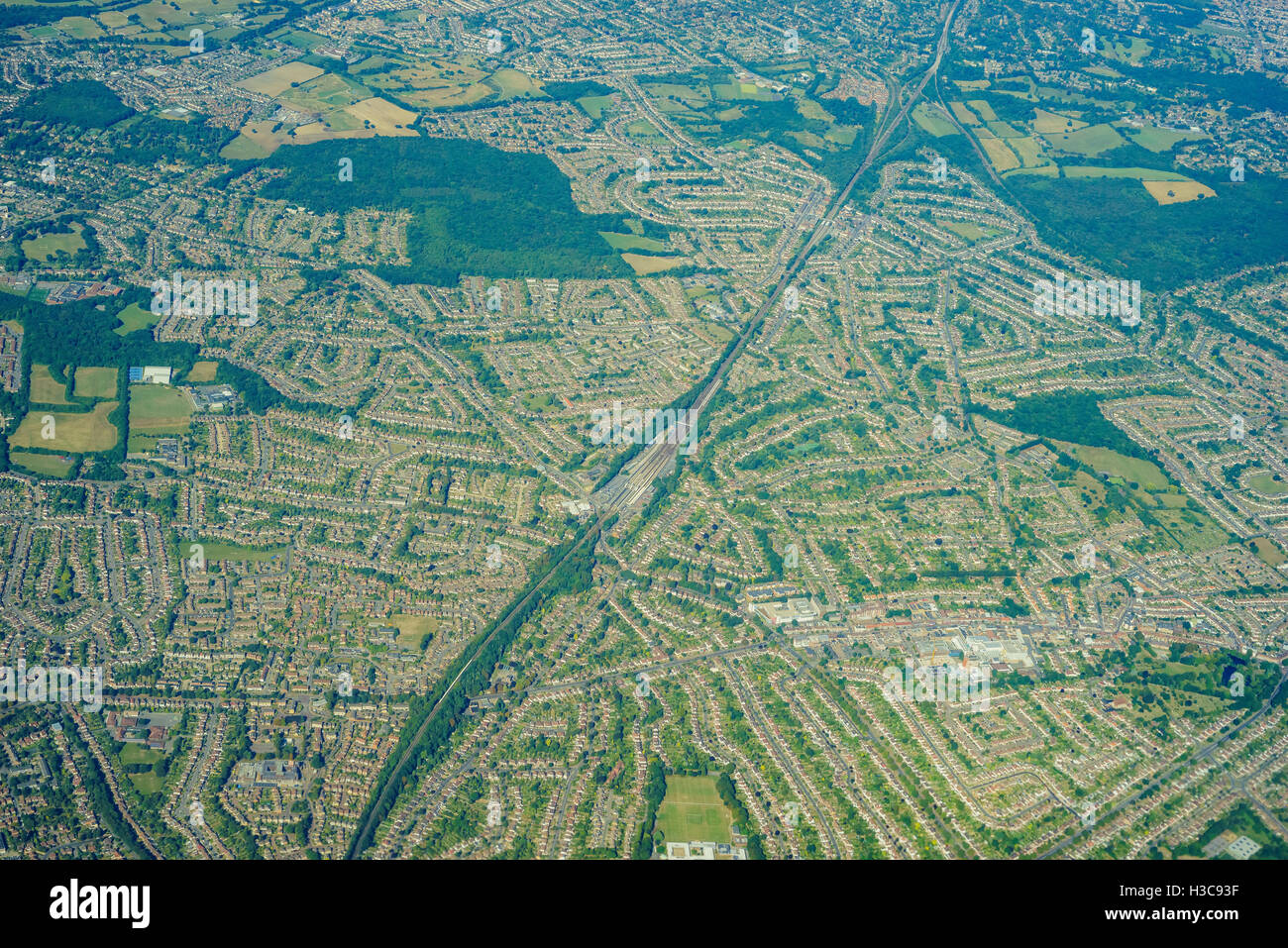Aerial View of Orpington in morning, United Kingdom Stock Photo - Alamy