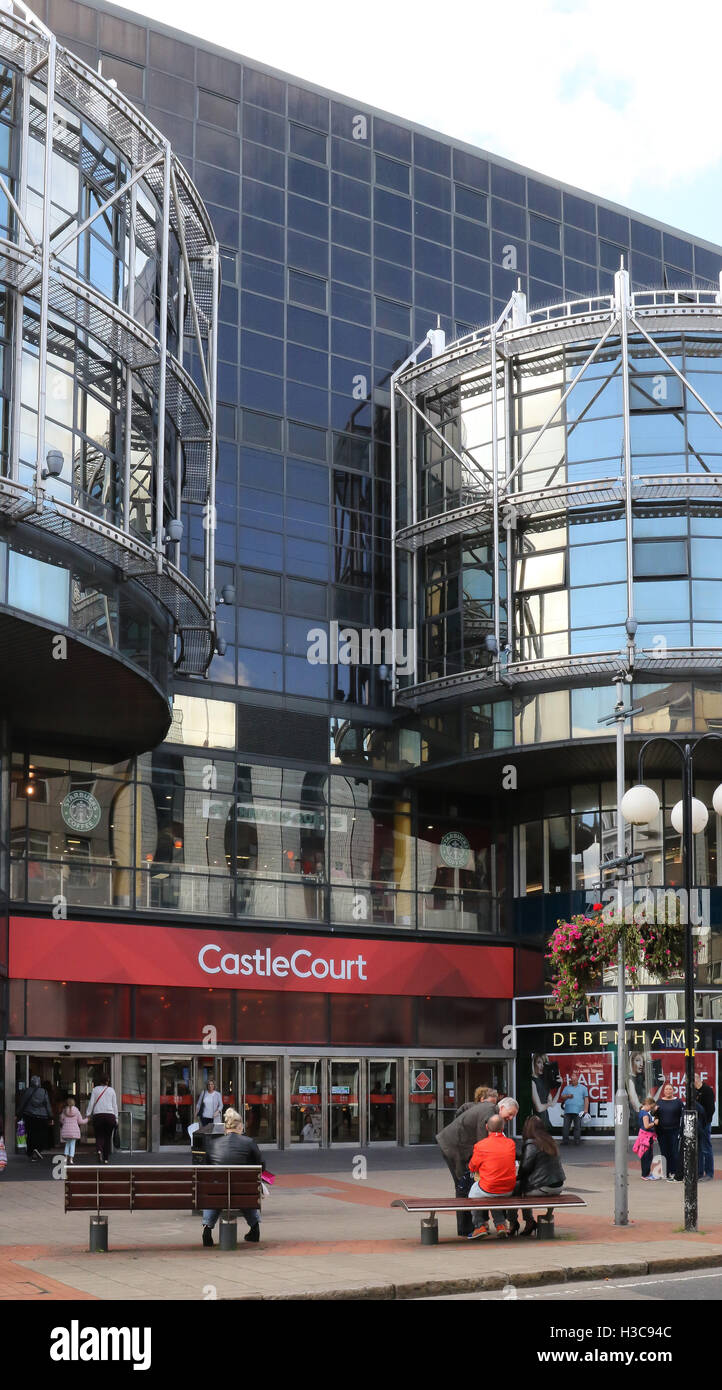 The CastleCourt Shopping Centre in Belfast, Northern Ireland Stock ...
