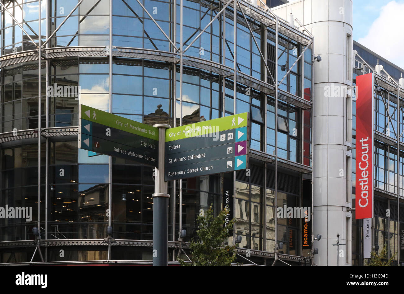 The CastleCourt Shopping Centre in Belfast, Northern Ireland. In th ...
