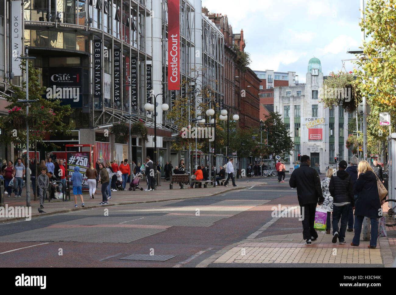 The CastleCourt Shopping Centre in Belfast, Northern Ireland Stock ...