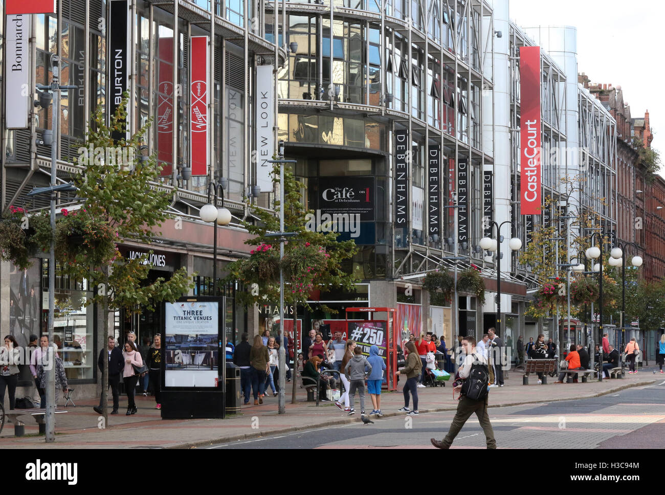 The CastleCourt Shopping Centre in Belfast, Northern Ireland Stock ...